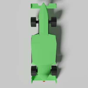Formula1 Race Car Papercraft Template in SVG, DXF, PDF Formats, Make ...