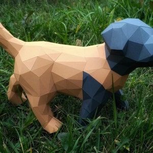Papercraft Walking Puppy, Diy Paper Dog, Do It Yourself, Paper Dog ...