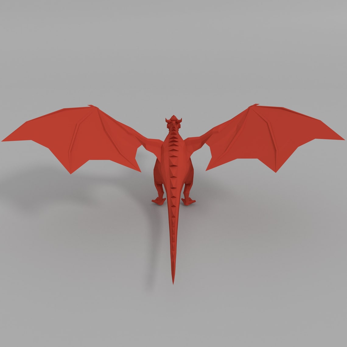 Dragon Papercraft Model Template in SVG JPG DXF Formats 3d - Etsy