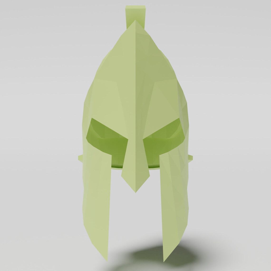 Gladiator Helmet Papercraft in SVG, DXF, PDF Formats, 3d Low Poly Paper ...
