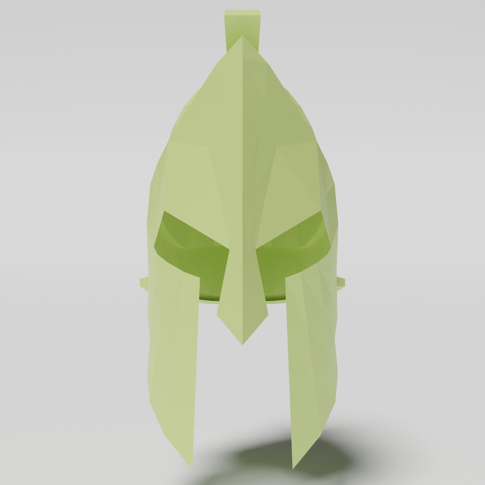 Gladiator Helmet Papercraft in SVG, DXF, PDF Formats, 3d Low Poly Paper ...