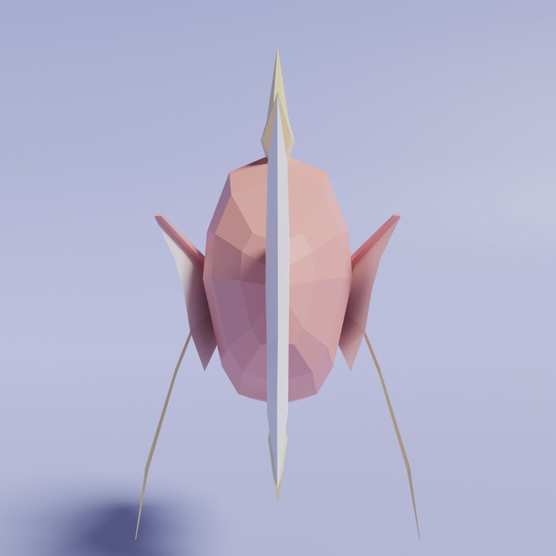 Golden fish papercraft template in SVG DXF PDF formats take - Etsy.de