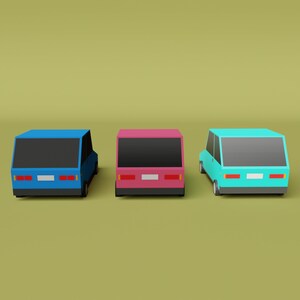 Paper Toy Cars for Kids in Papercraft Technique, Print, Cut and Glue - Etsy