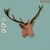 Deer Head Papercraft, Printable Paper Deer Template, 3d Papercraft Deer ...