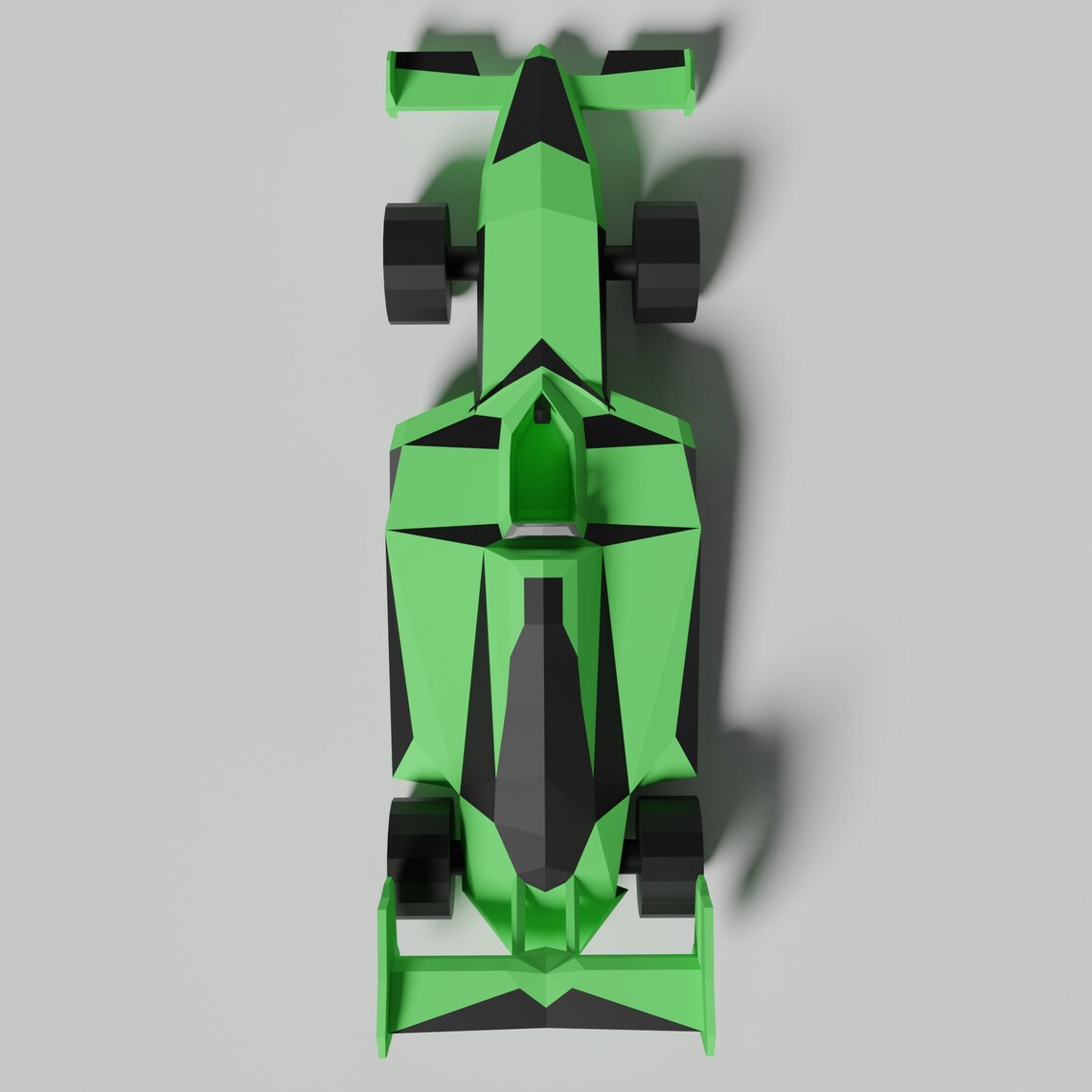Formula 1 Race Car Papercraft Template in SVG, DXF & PDF Formats, Low ...