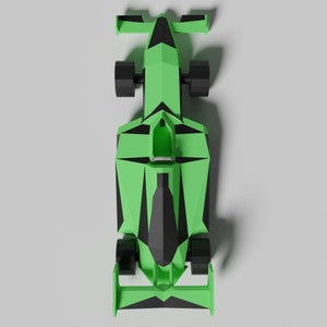 Formula1 Race Car Papercraft Template in SVG, DXF, PDF Formats, Make ...