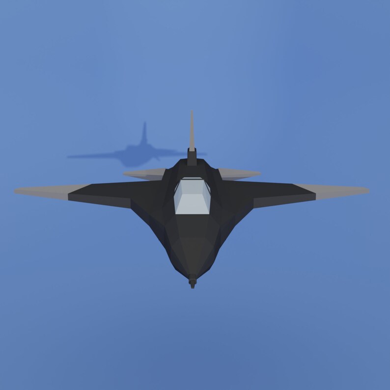 Fighter Aircraft F-16 Papercraft Model Low Poly Jet Miniature - Etsy