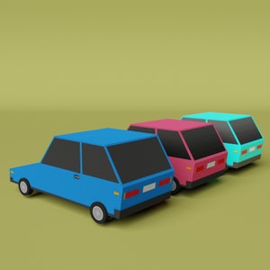 Paper Toy Cars for Kids in Papercraft Technique, Print, Cut and Glue - Etsy