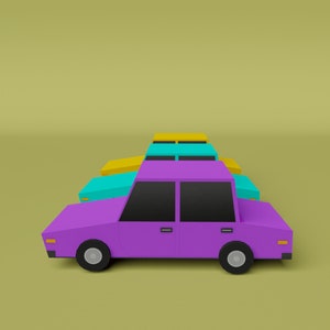 Papercraft Toy Cars for Kids in Papercraft Technique, Print, Cut and ...