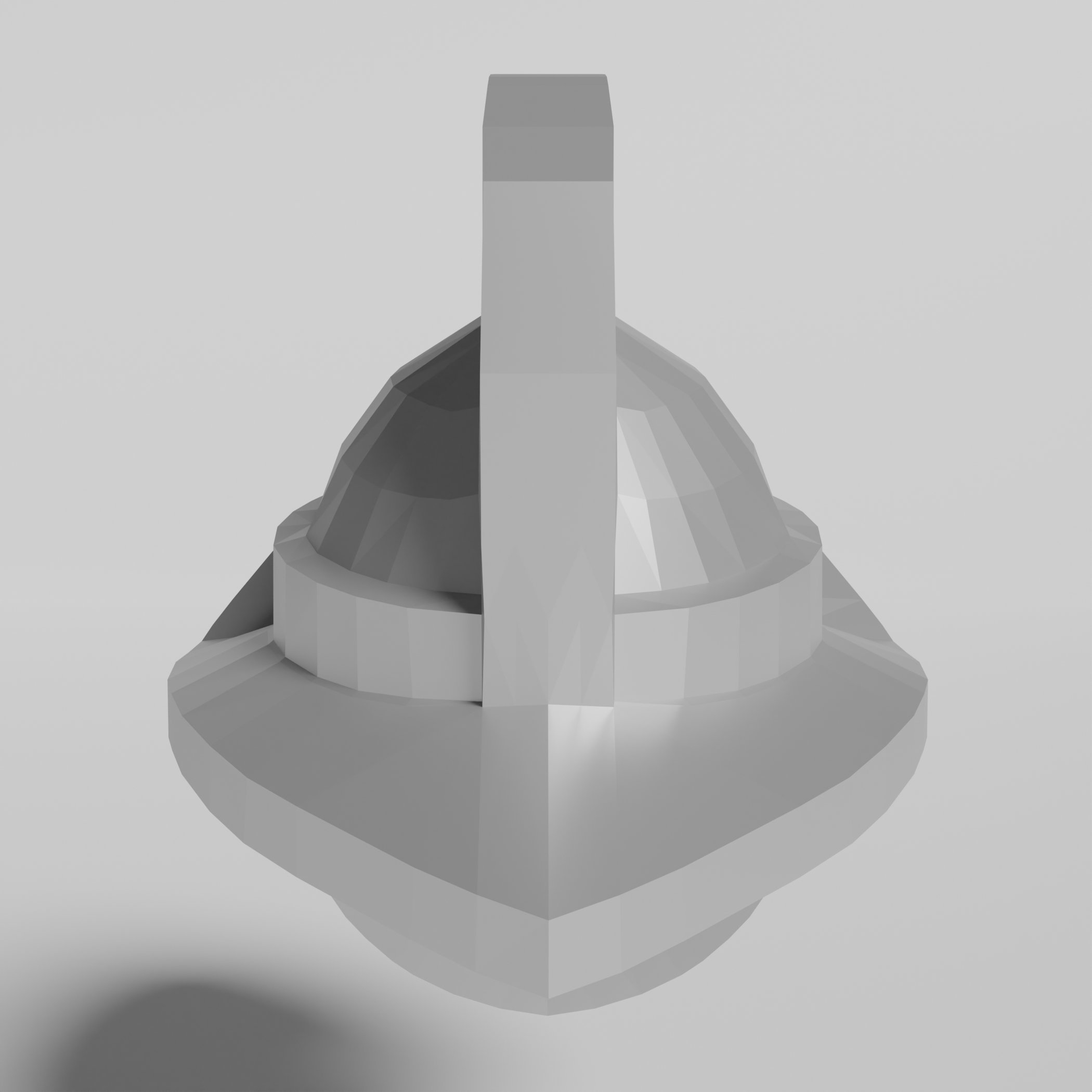Gladiator Helmet Papercraft Template in SVG, DXF & PDF Formats, Low ...