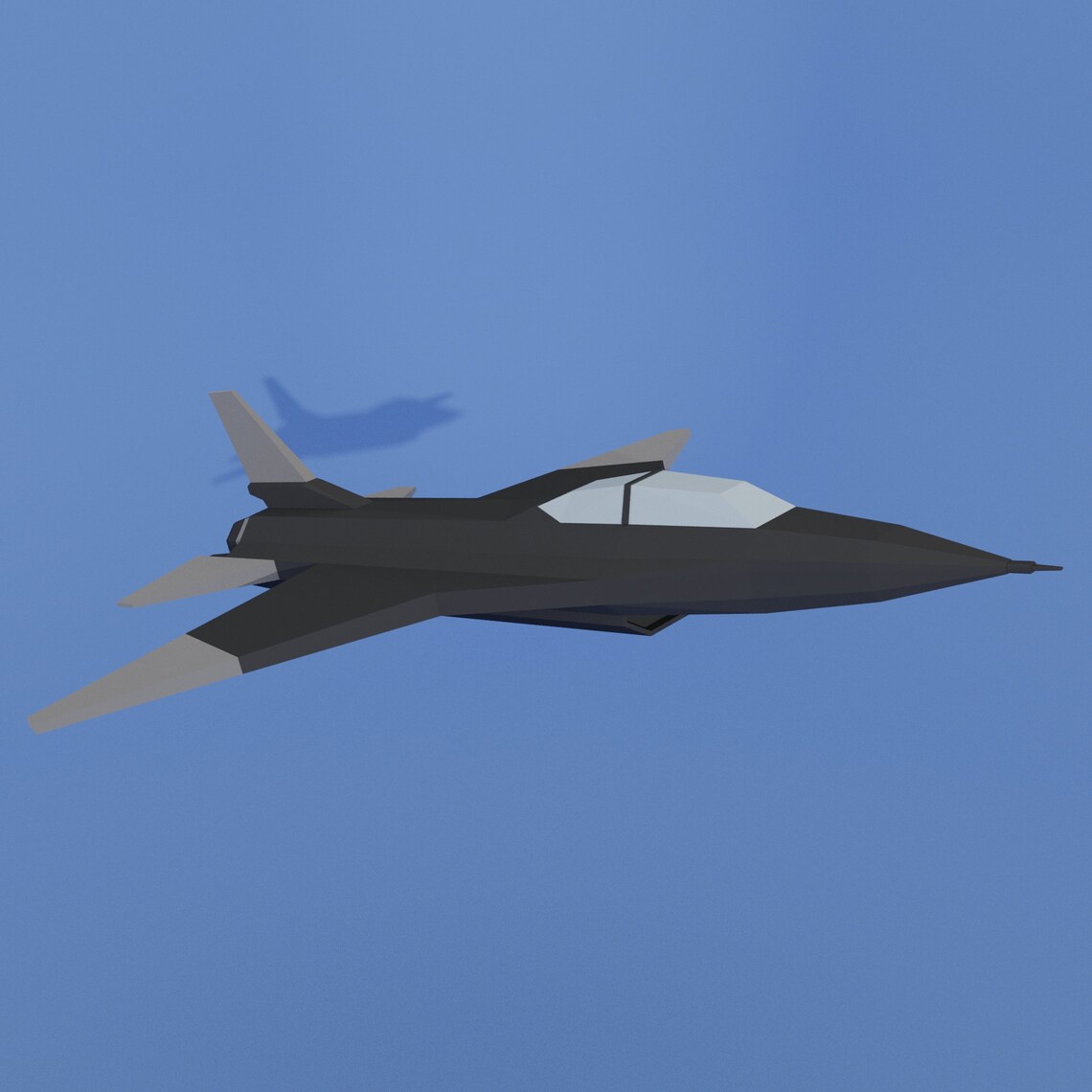 Fighter Aircraft F-16 Papercraft Model Low Poly Jet Miniature - Etsy