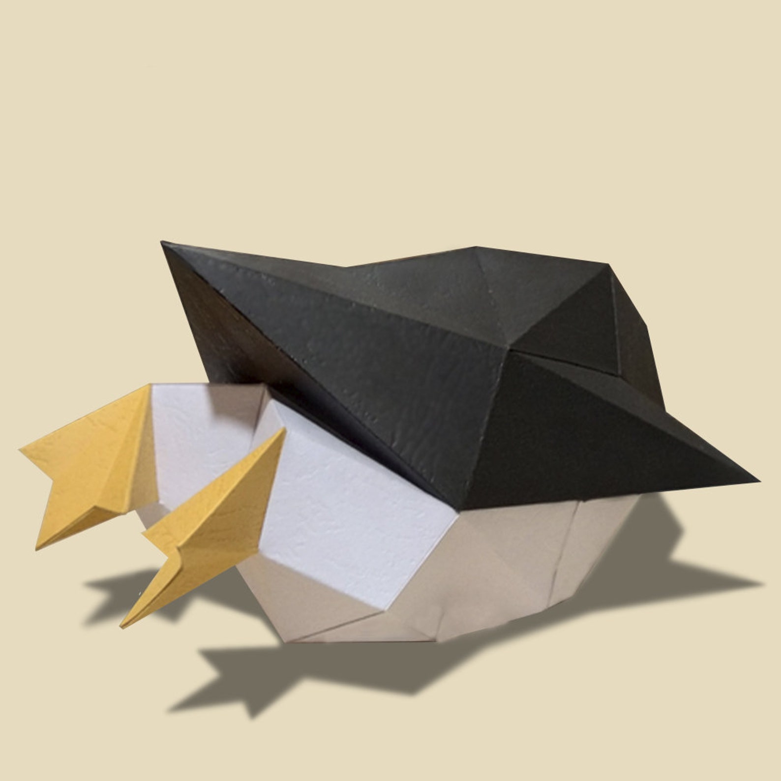 Sliding Penguin Papercraft in PDF/JPG/SVG Format 3d Low Poly - Etsy