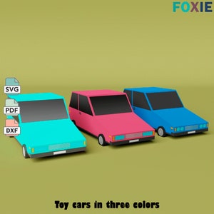 Paper Toy Cars for Kids in Papercraft Technique, Print, Cut and Glue - Etsy