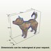 Dog Papercraft Template in SVG, PDF & DXF Formats, 3d Low Poly Model of ...