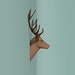 Deer Head Papercraft, Printable Paper Deer Template, 3d Papercraft Deer ...