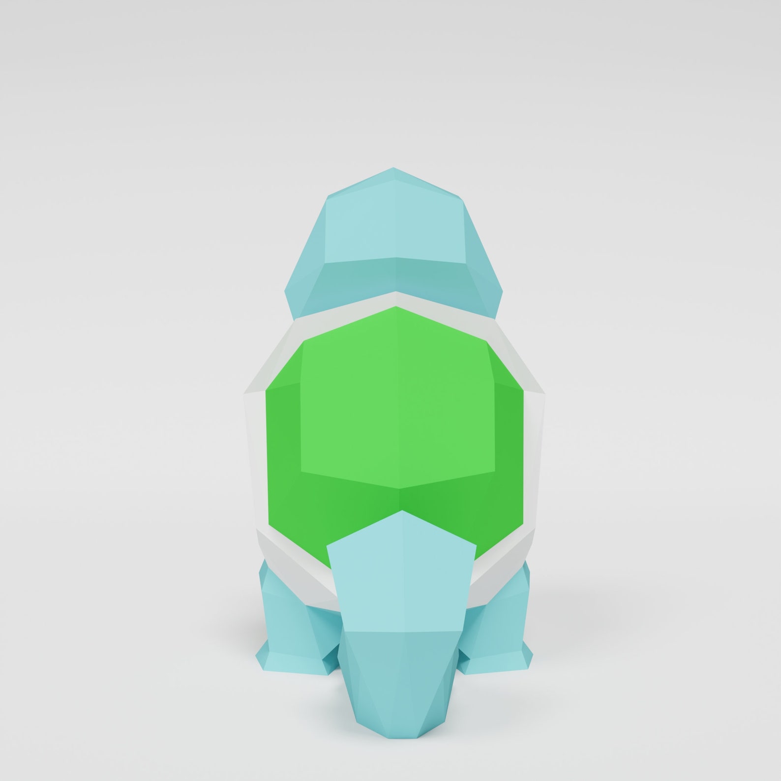 Squirtle Pokemon Papercraft Template in SVG, PDF, DXF Formats, Make and ...