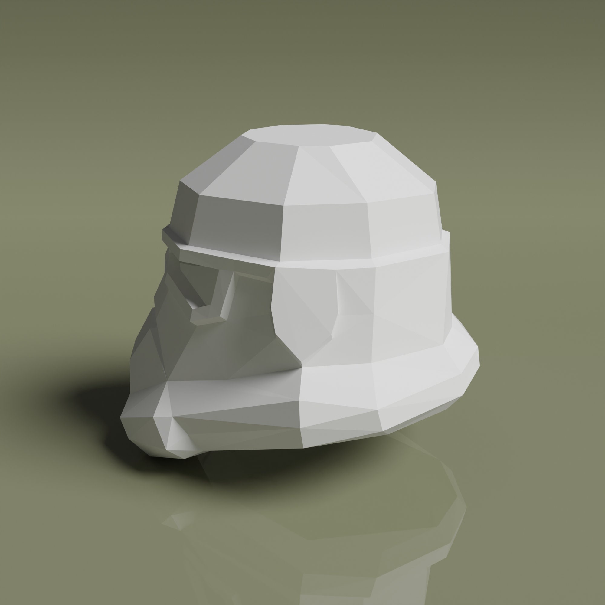 Papercraft Stormtrooper Helmet Template in SVG DXF & PDF - Etsy