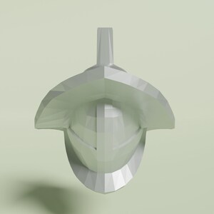 Gladiator Helmet Papercraft in SVG, DXF, PDF Formats, 3d Low Poly Paper ...