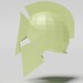 Gladiator Helmet Papercraft in SVG, DXF, PDF Formats, 3d Low Poly Paper ...