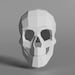 Skeleton Skull Papercraft Template in SVG, PDF, DXF Formats, Make the ...