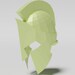 Gladiator Helmet Papercraft in SVG, DXF, PDF Formats, 3d Low Poly Paper ...