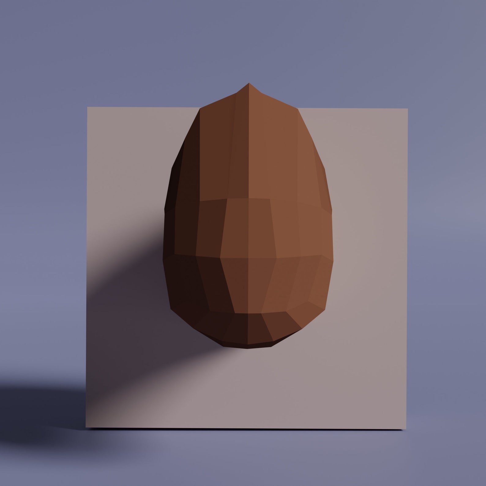 Asaro Head Papercraft Template in SVG, DXF & PDF Formats, Low Poly ...