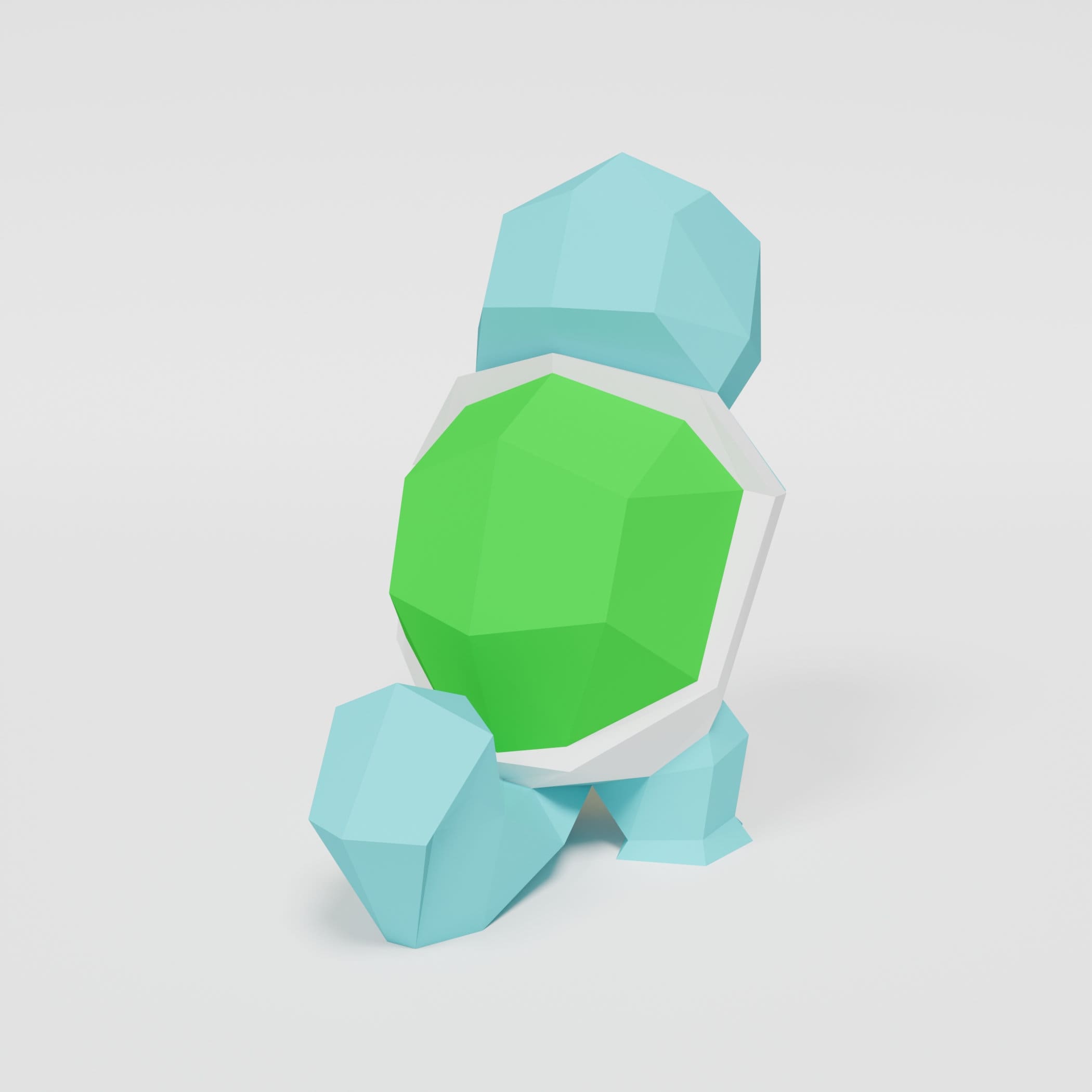 Squirtle Pokemon Papercraft Template in SVG PDF DXF Formats - Etsy ...