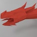 Dragon Papercraft Model Template in SVG, JPG, DXF Formats, 3d Low Poly ...