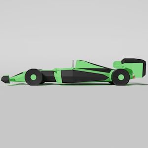 Formula1 Race Car Papercraft Template in SVG, DXF, PDF Formats, Make ...