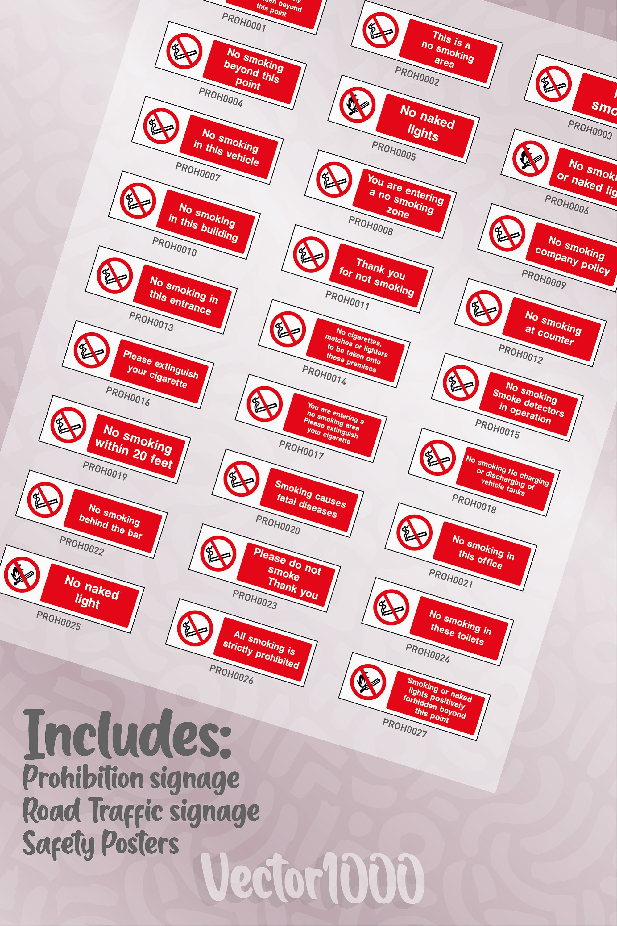 Safety Signage Vector Bundle Site Safety Fire Signage First Aid Road Safety Warning Signs ...