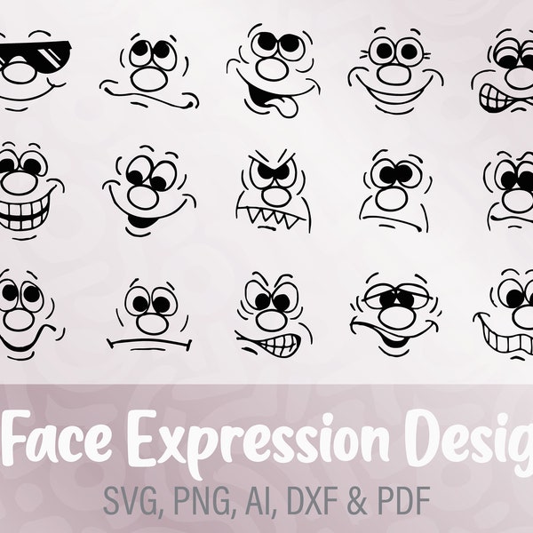Silly Face Svg - Etsy