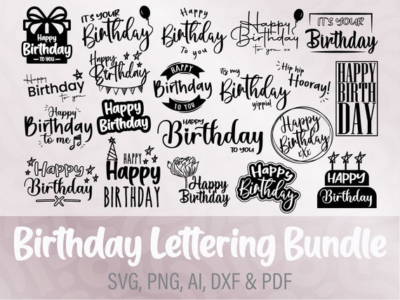 Happy Birthday Lettering Styles