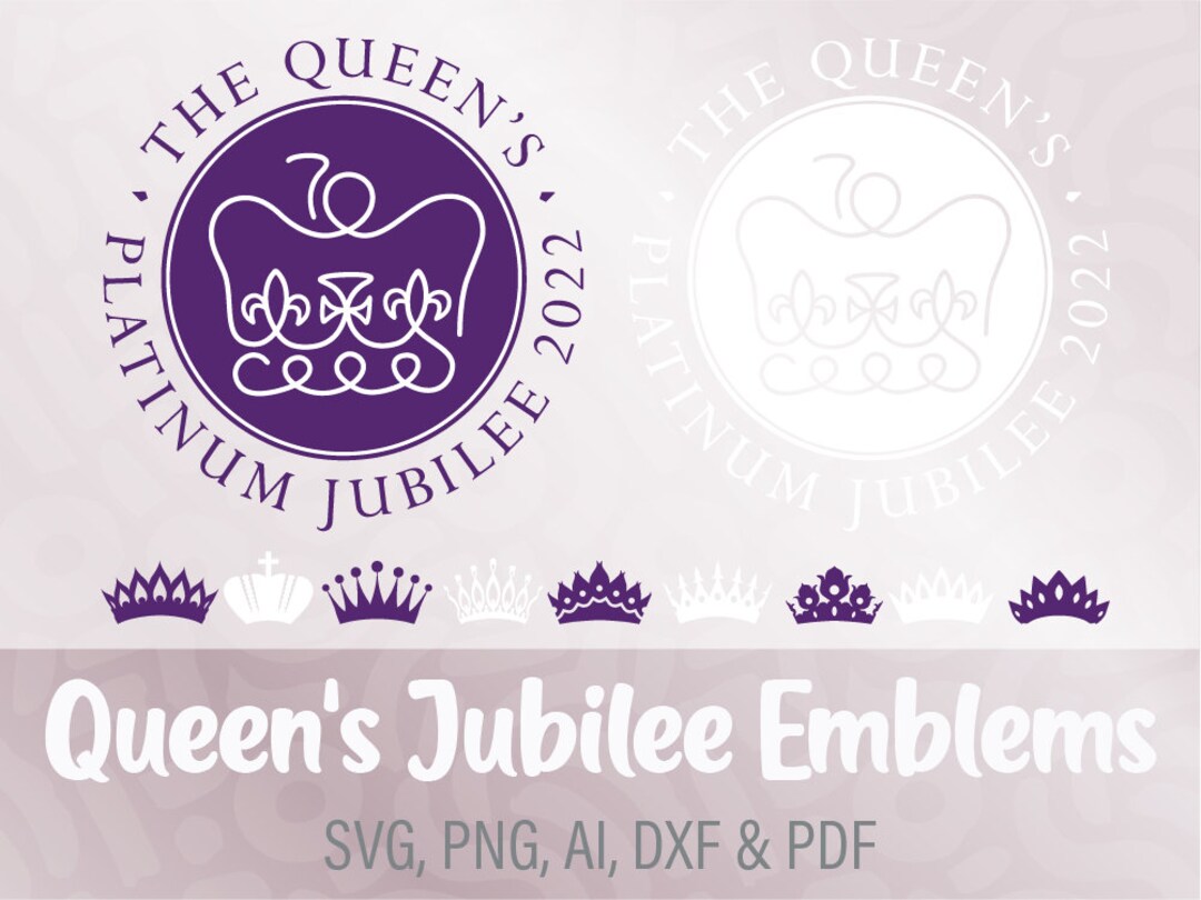 Queen's Platinum Jubilee Emblem Svg Official Merchandise - Etsy
