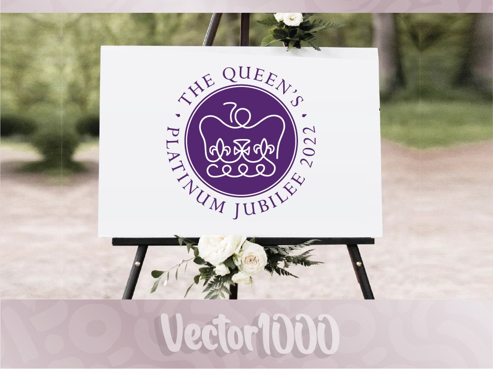 Queen's Platinum Jubilee Emblem Svg Official Merchandise - Etsy