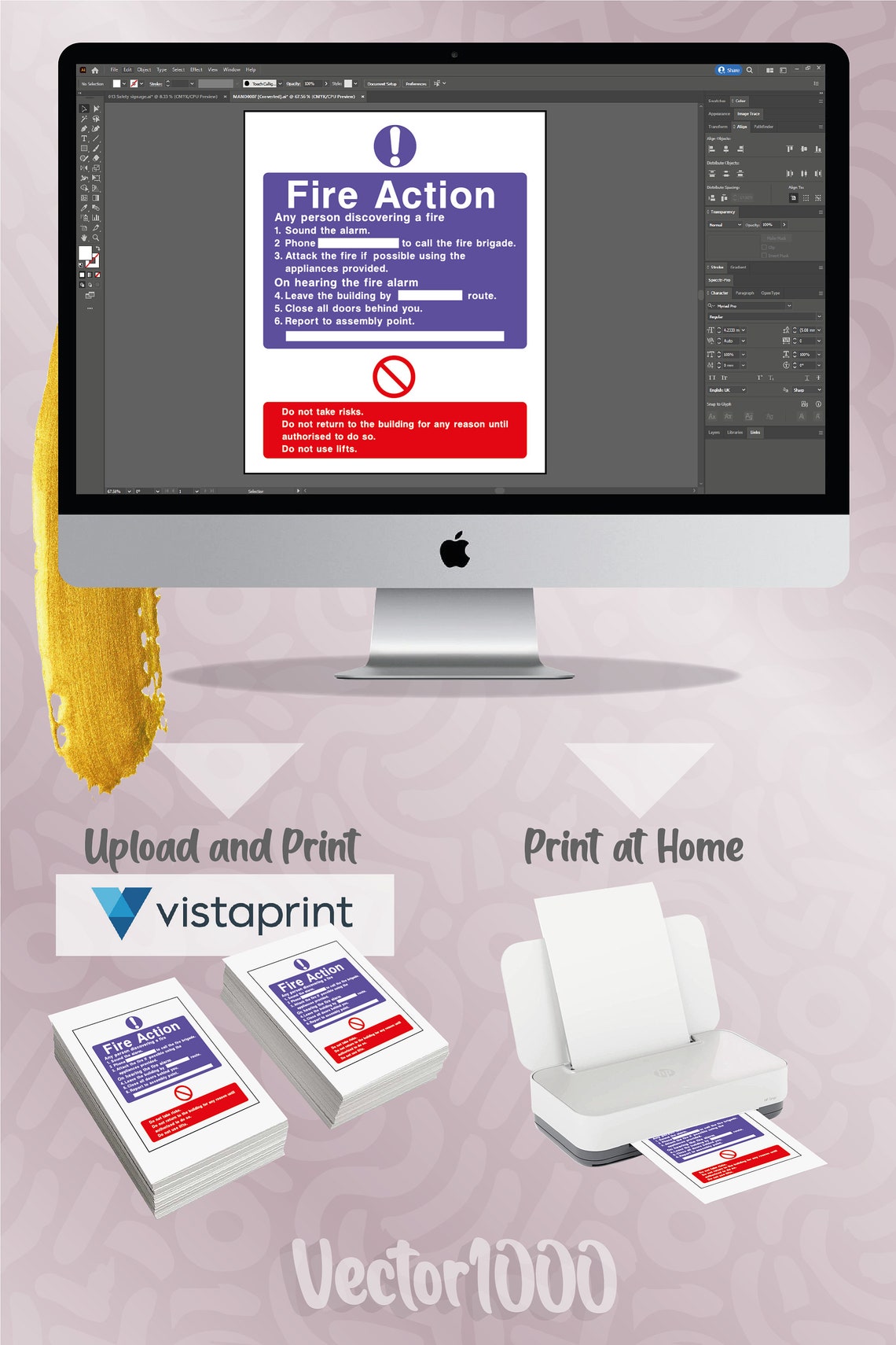 Fire Safety Vector Bundle Fire Exit Fire Signage Fire Point Fire Action ...