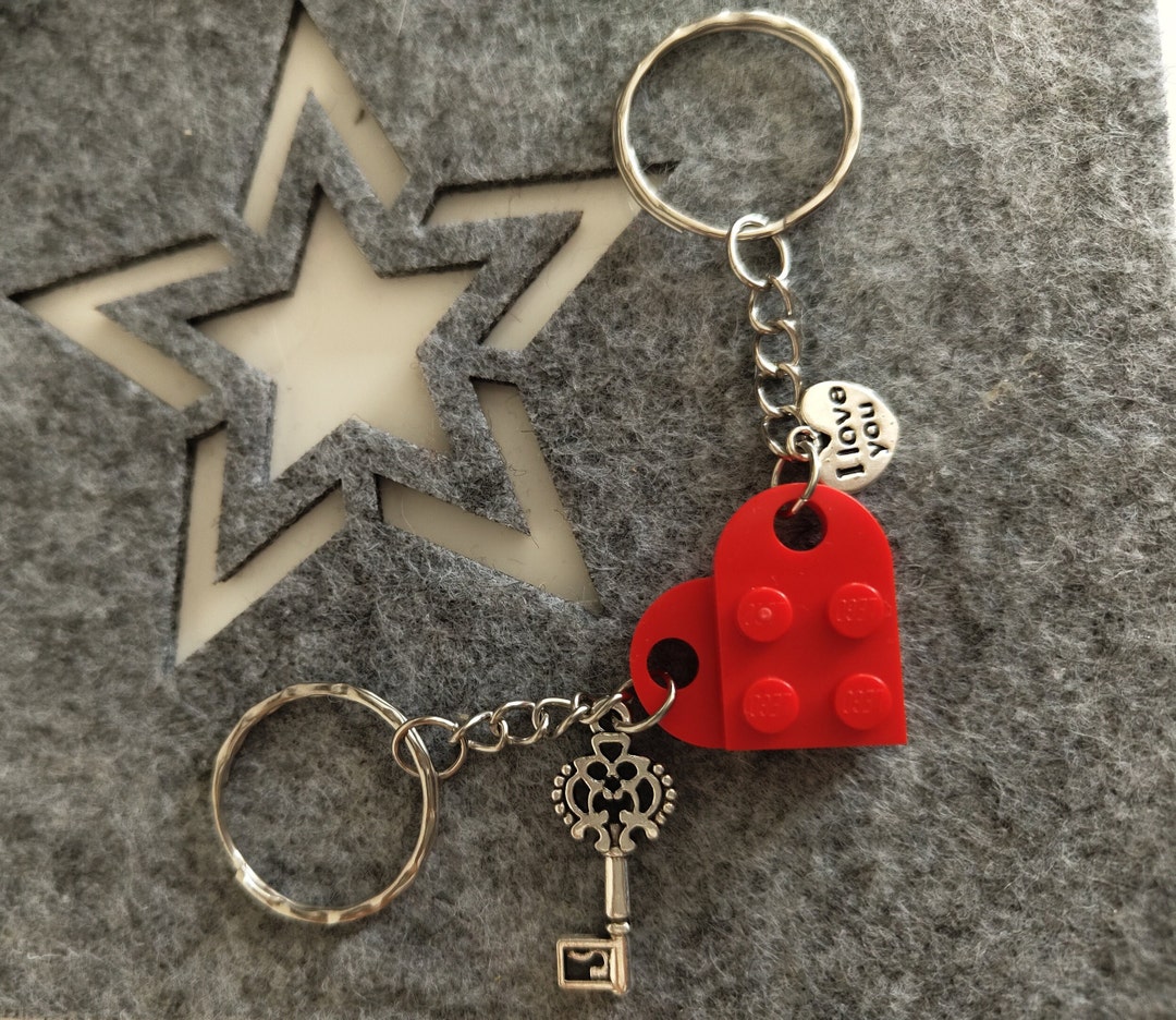Heart Pendant Lego With Charms ® Clamp Brick - Etsy