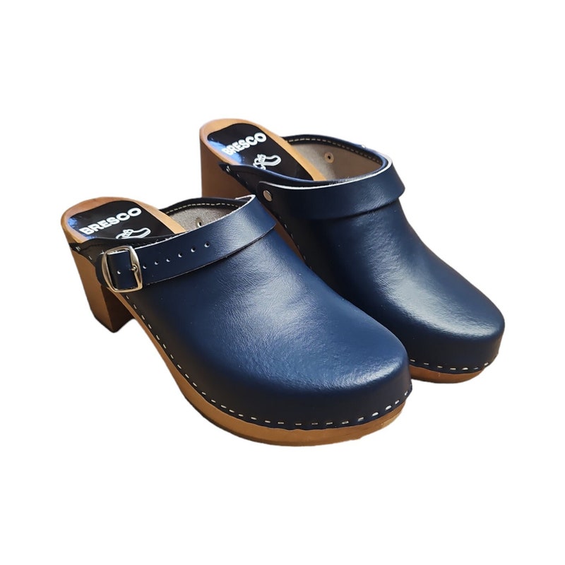 Navy Clogs With Heels - Etsy