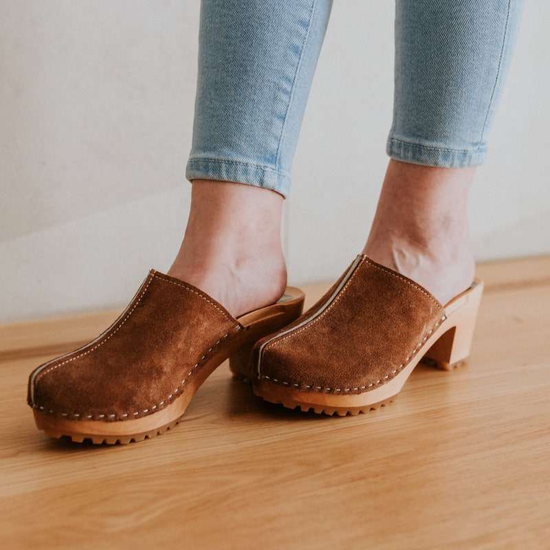 Suede Clogs - Etsy