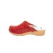 Handmade Red Leather Clogs – Perforated Swedish Wooden Shoes - Etsy