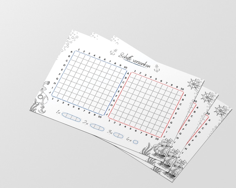 Printable Battleship Game, Couples Night, Game Night, Download, Gift ...