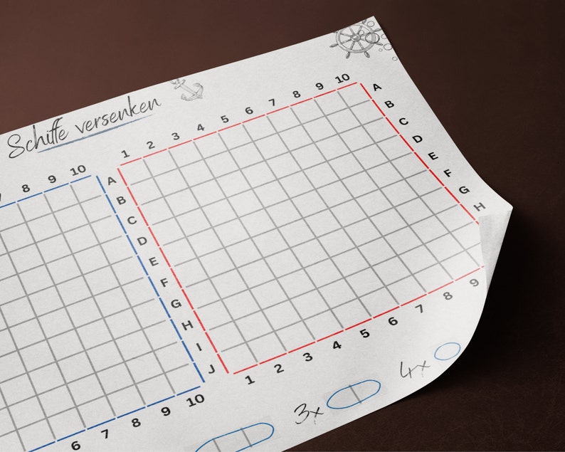Printable Battleship Game, Couples Night, Game Night, Download, Gift ...