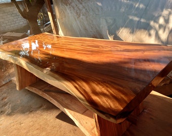 Live Edge Suar Wood Kiln Dried Finished Slab Table Top - Etsy