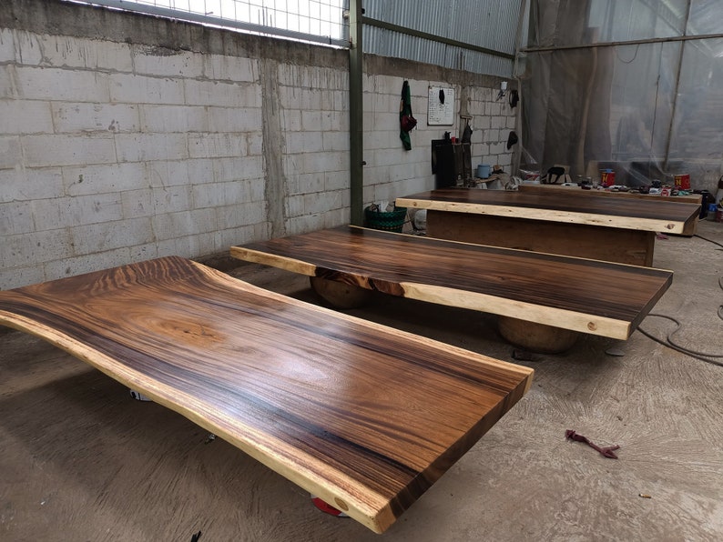 Live Edge Suar Wood Slab Top Table One Plank Samanea Saman - Etsy