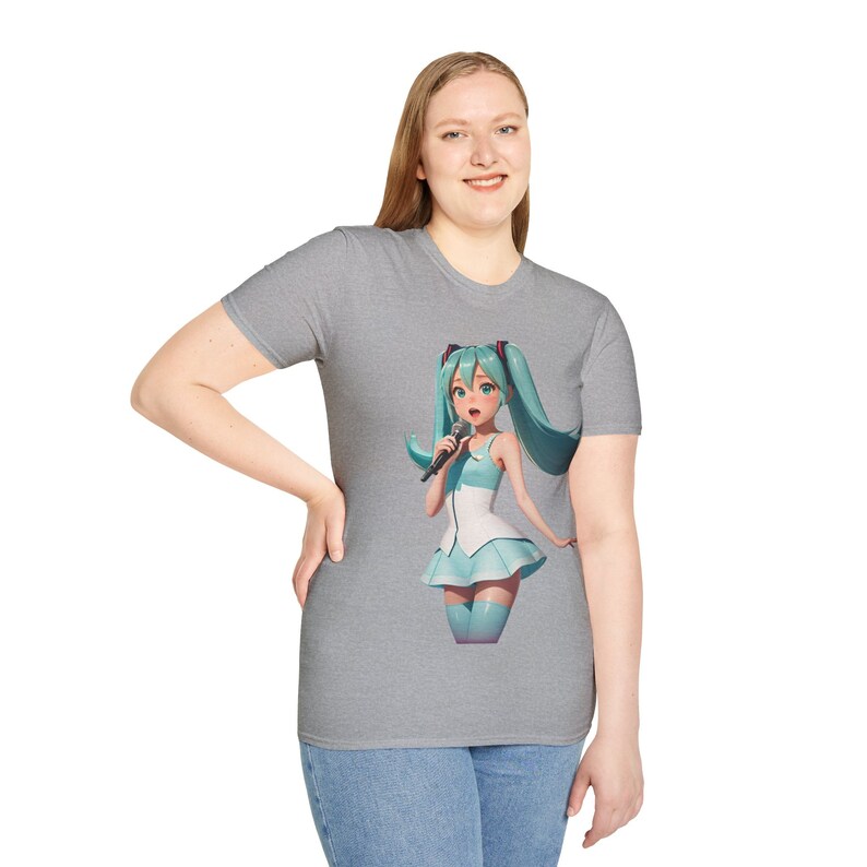 Hatsune Miku T-shirt, Vocaloid Anime Tee, Trending Pop Star Merch, Miku ...