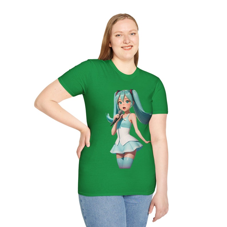 Hatsune Miku T-shirt, Vocaloid Anime Tee, Trending Pop Star Merch, Miku ...