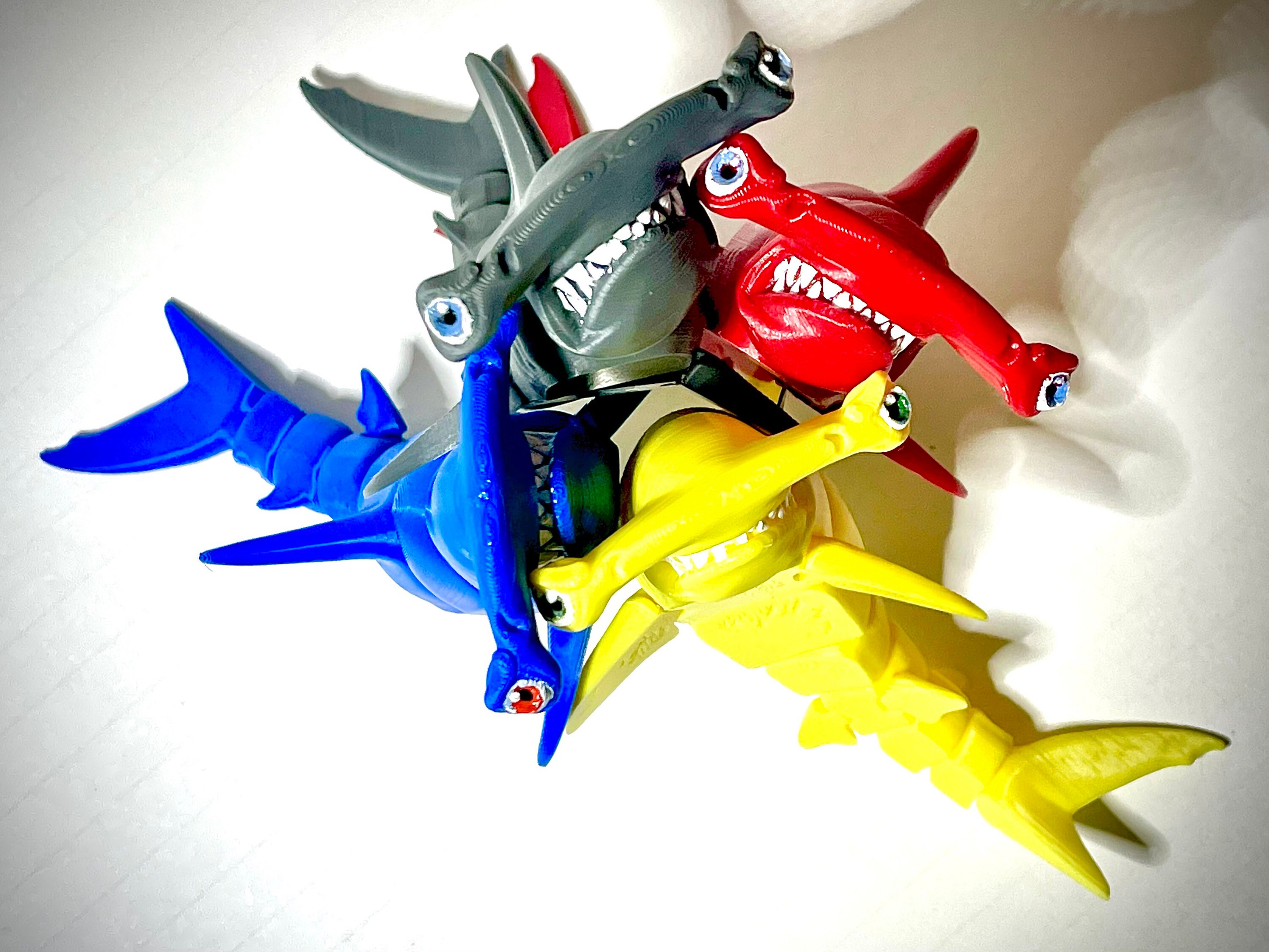 3D Printed Articulating Flexible Shark Sensory Toy Gadget - Etsy Sweden