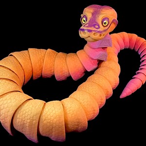Ball Python Snake 3d Printing Snake Python Articulated Fidget Toy Hand ...