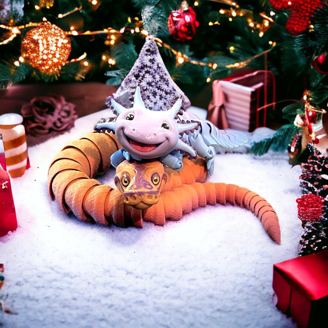 Ball Python Snake 3d Printing Snake Python Articulated Fidget Toy Hand ...