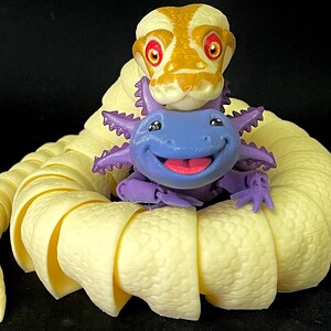 Ball Python Snake 3d Printing Snake Python Articulated Fidget Toy Hand ...