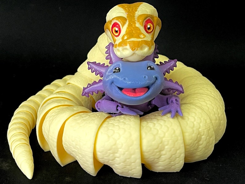 Ball Python Snake 3d Printing Snake Python Articulated Fidget - Etsy